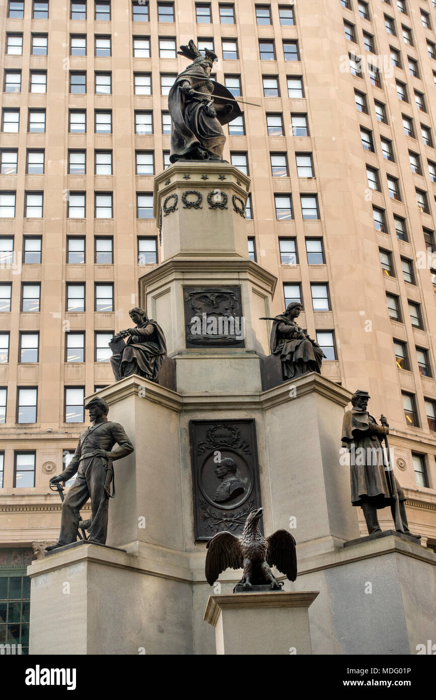 Michigan soldiers and sailors monument detroit Stock Photo - Alamy