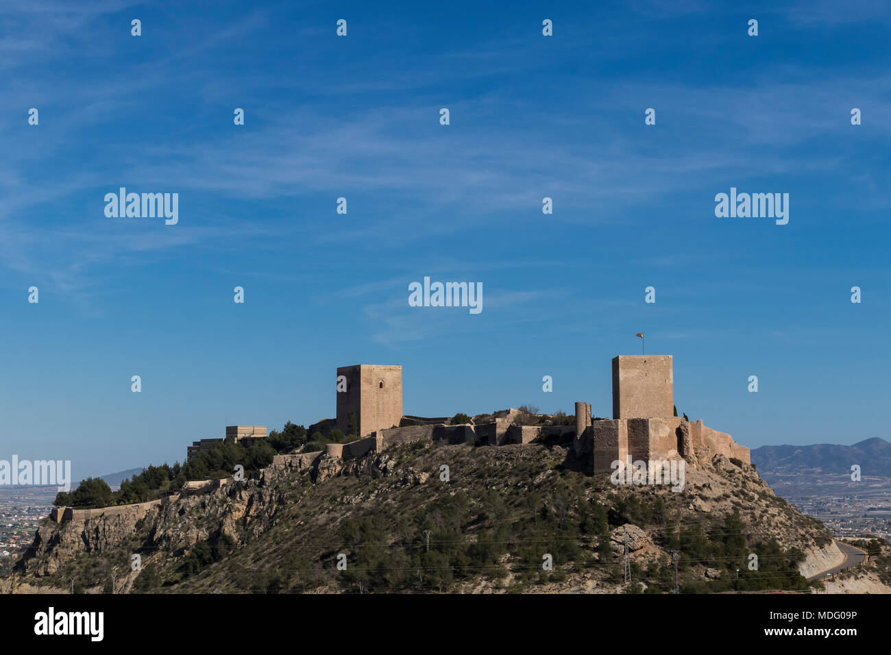 Lorca, Region of Murcia, Spain. Fortress of the Sun on the Lorca´s ...