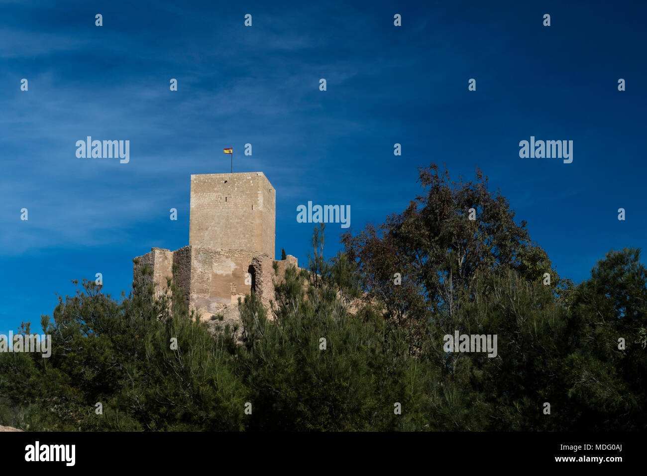 Lorca, Region of Murcia, Spain. Fortress of the Sun on the Lorca´s ...