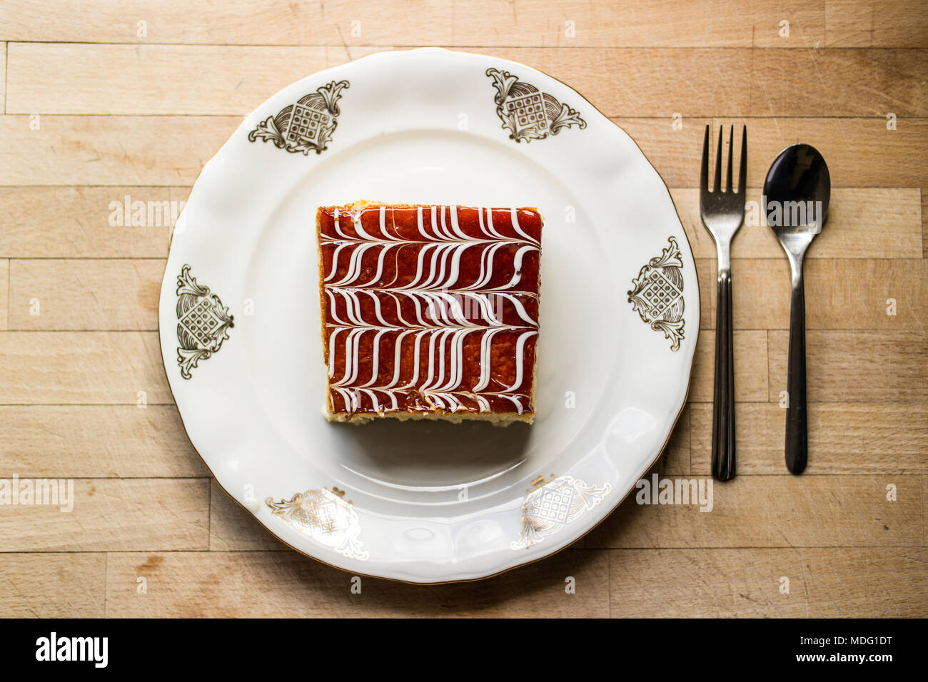 Balkan Dessert Trilece Sponge Cake Pudding made with Three Milk Stock ...