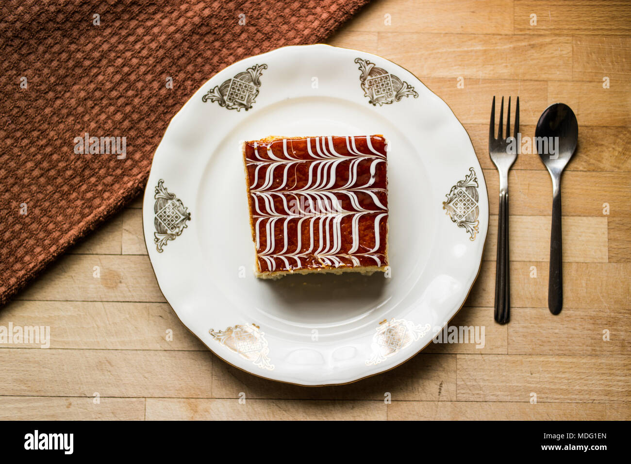 Balkan Dessert Trilece Sponge Cake Pudding made with Three Milk Stock ...