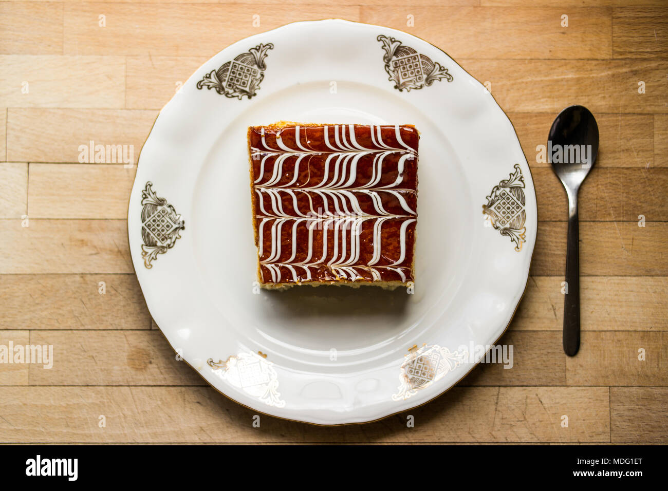 Balkan Dessert Trilece Sponge Cake Pudding made with Three Milk Stock ...