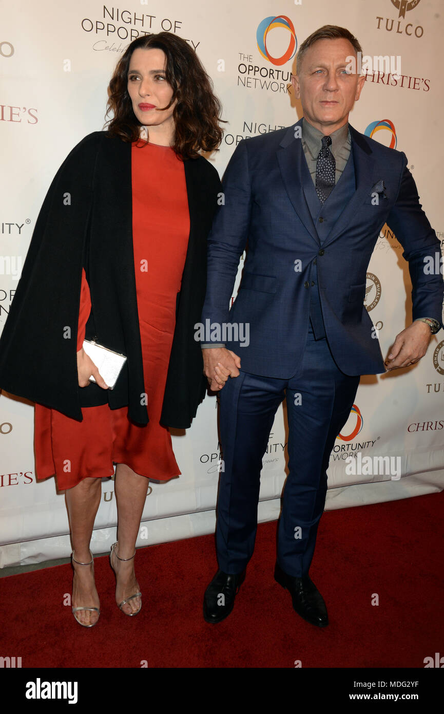 NEW YORK, NY - APRIL 9: Rachel Weisz and Daniel Craig attends The ...