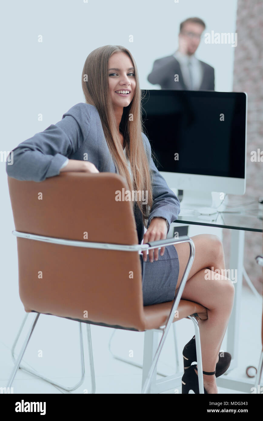woman secretary in a modern office Stock Photo - Alamy
