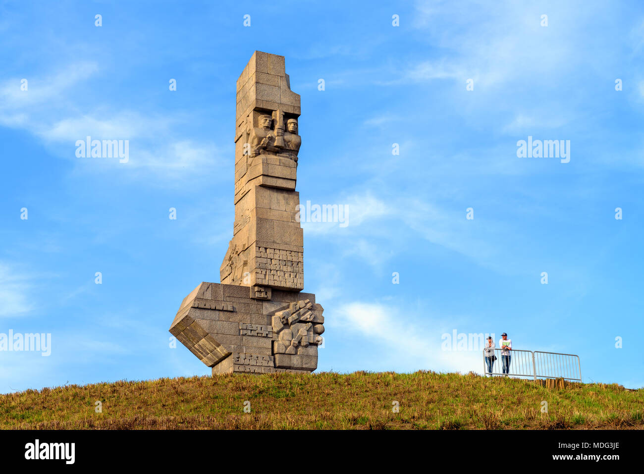GDANSK WESTERPLATTE, POLAND - April 15, 2017: Westerplatte Monument in ...