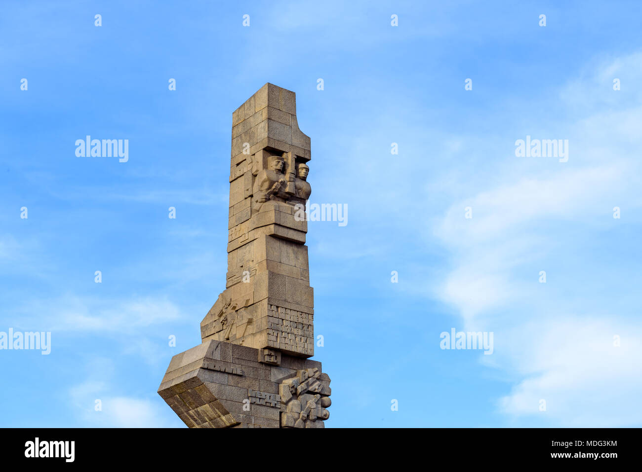 GDANSK WESTERPLATTE, POLAND - April 15, 2017: Westerplatte Monument in ...