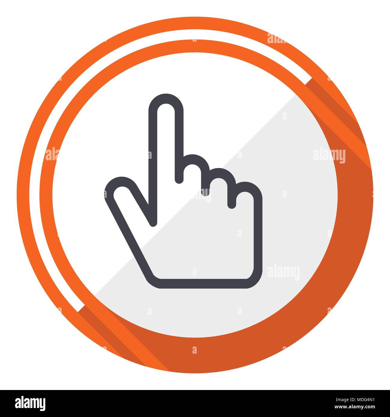 Mouse orange pointer vector hi-res stock photography and images - Alamy