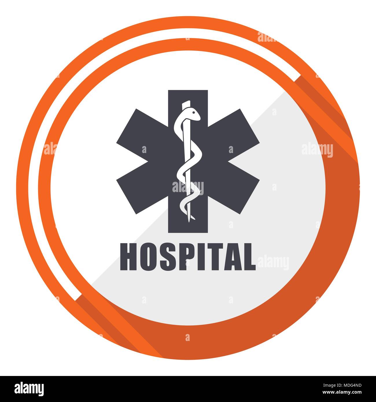 Hospital flat design orange round vector icon in eps 10 Stock Vector ... Hospital flat design orange round vector icon in eps 10 Stock Vector ...