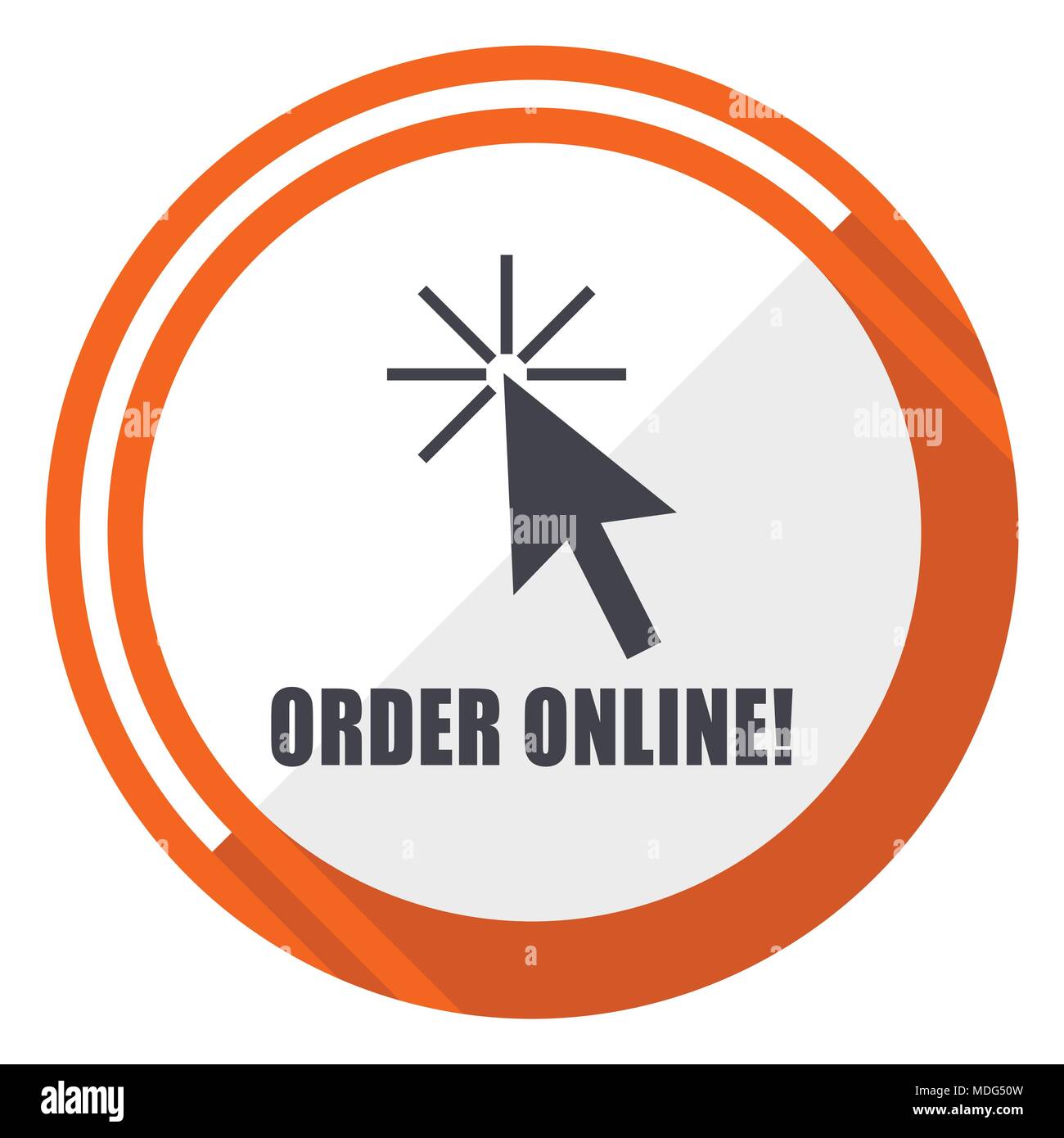 Order online flat design orange round vector icon in eps 10 Stock ... Order online flat design orange round vector icon in eps 10 Stock ...