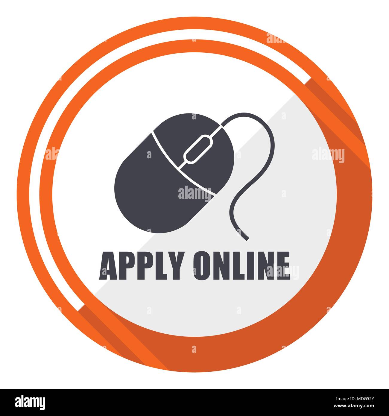 Apply online flat design orange round vector icon in eps 10 Stock ... Apply online flat design orange round vector icon in eps 10 Stock ...