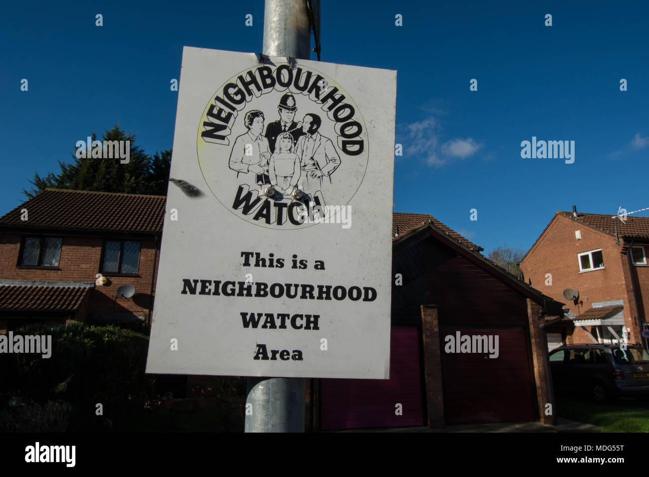 Neighbourhood watch sign Stock Photo - Alamy