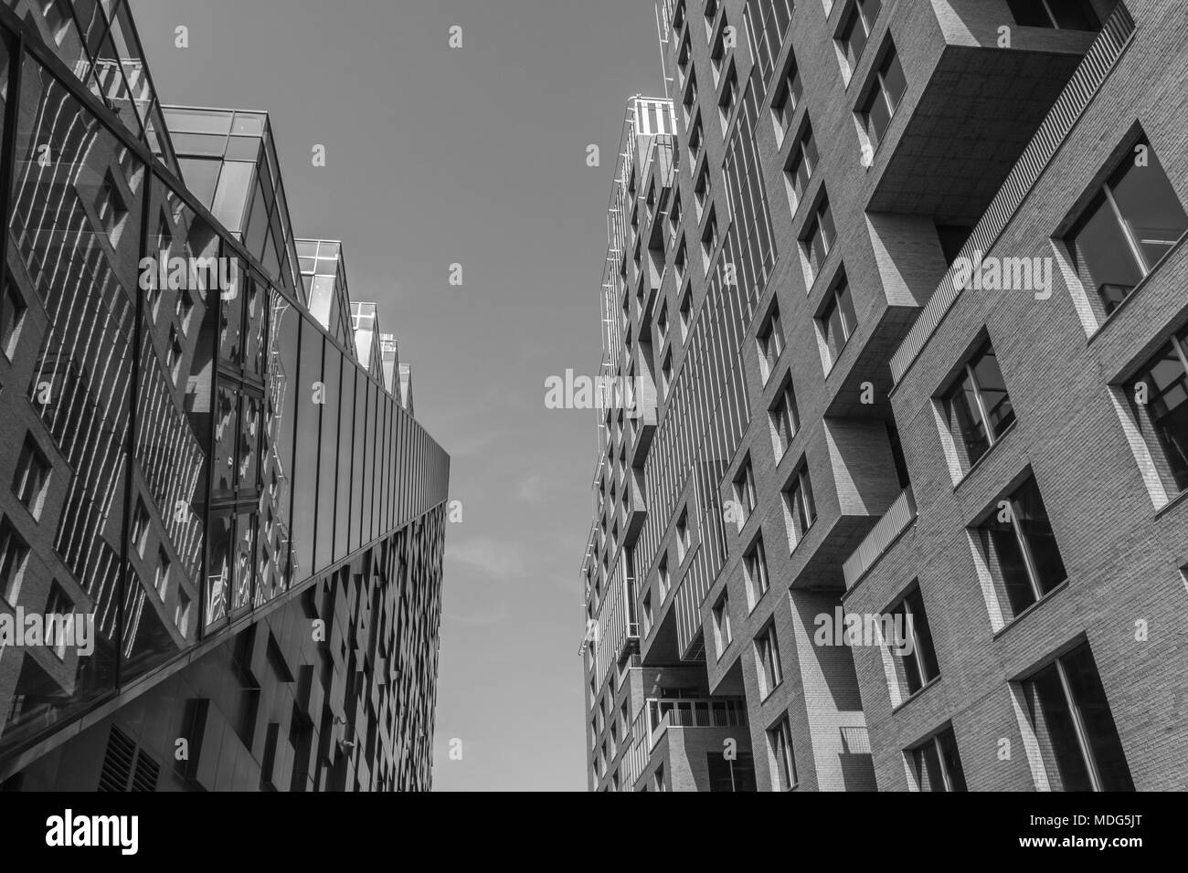 Bar Code, Oslo, Arkitektur, moderne arkitektur, glass, metall, betonf ...