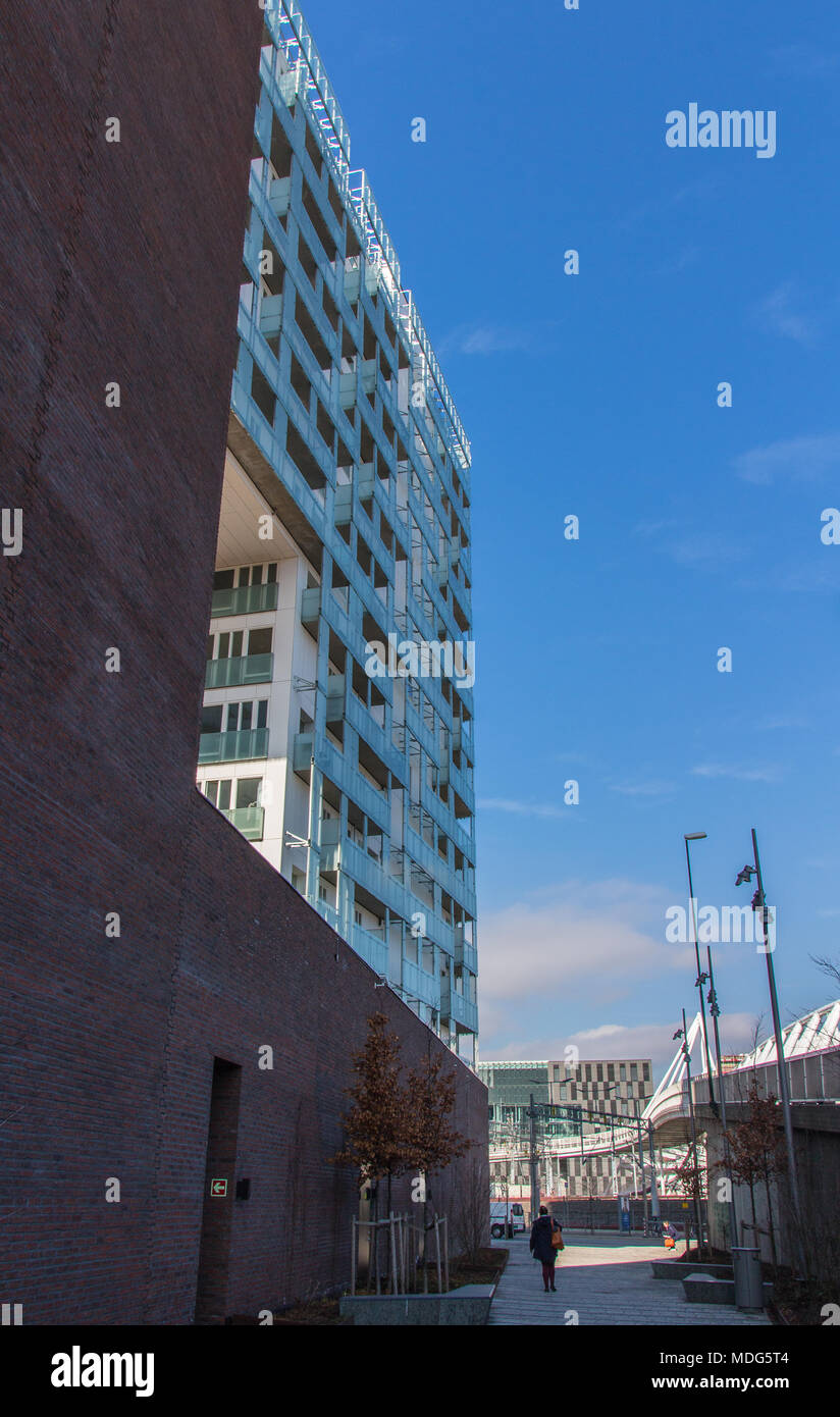 Bar Code, Oslo, Arkitektur, moderne arkitektur, glass, metall, betonf ...