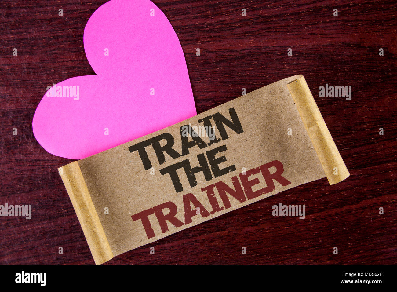 Writing note showing Train The Trainer. Business photo showcasing ...