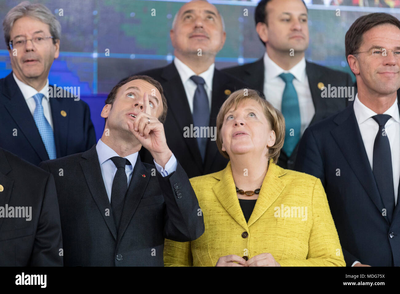 Belgium, Brussels on 2017/12/14: launching of the European defence ...