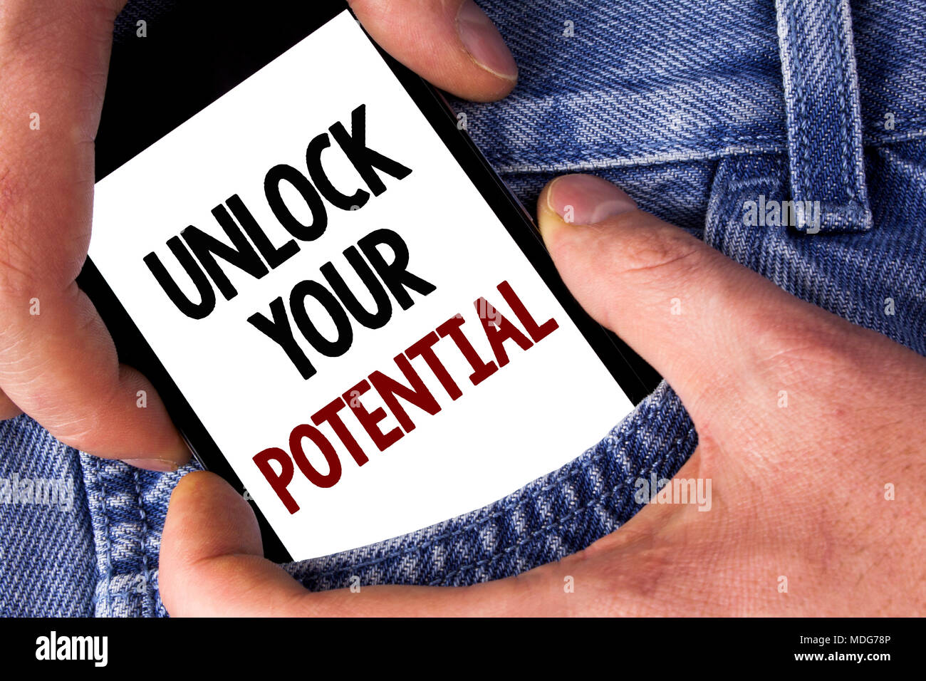 Word writing text Unlock Your Potential. Business concept for Reveal ...