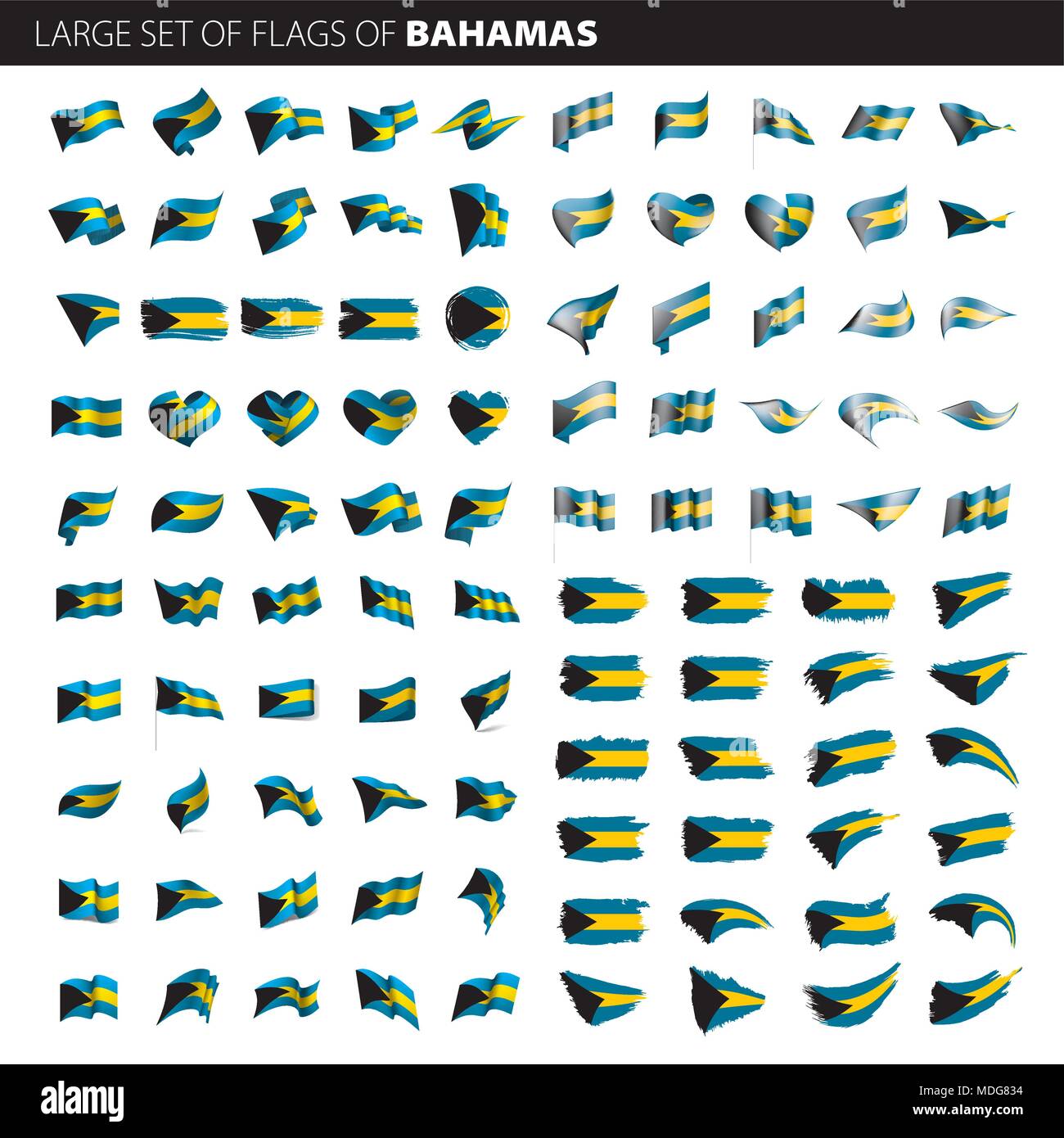 Bahamas flag, vector illustration Stock Vector Image & Art - Alamy