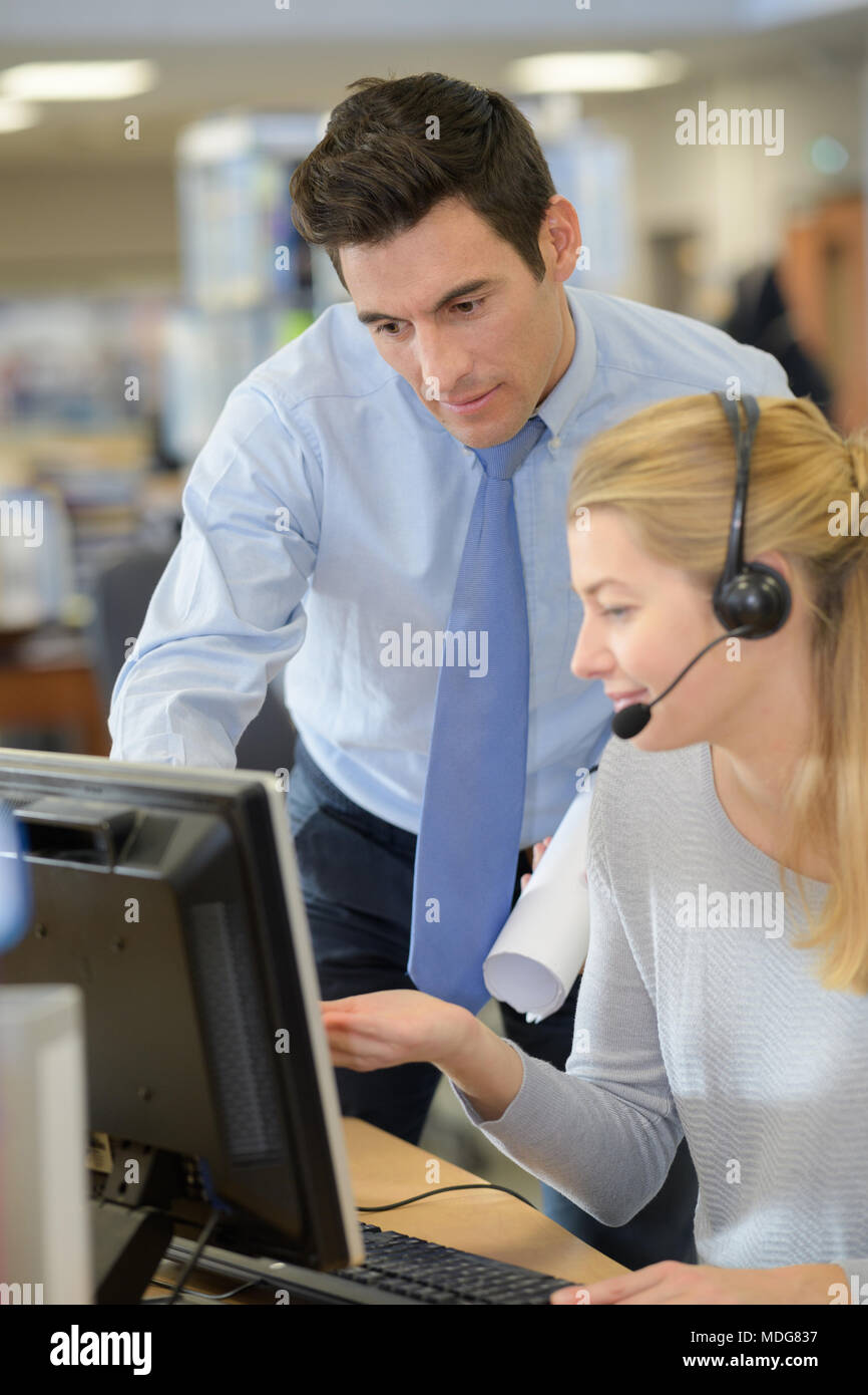 Customer service representative colleague hi-res stock photography and ...