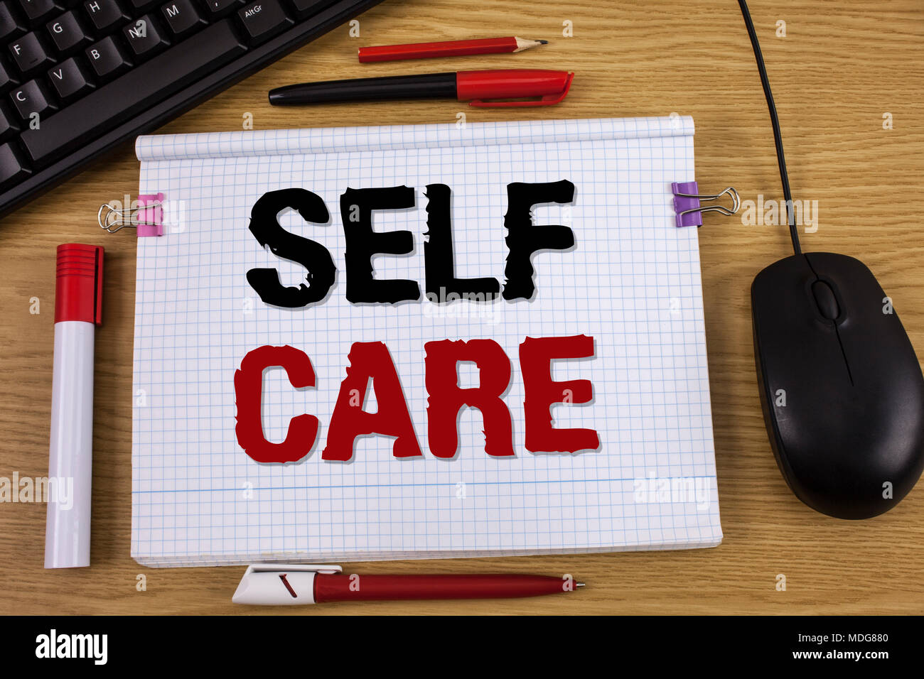 Handwriting text writing Self Care. Concept meaning Protection you give ...