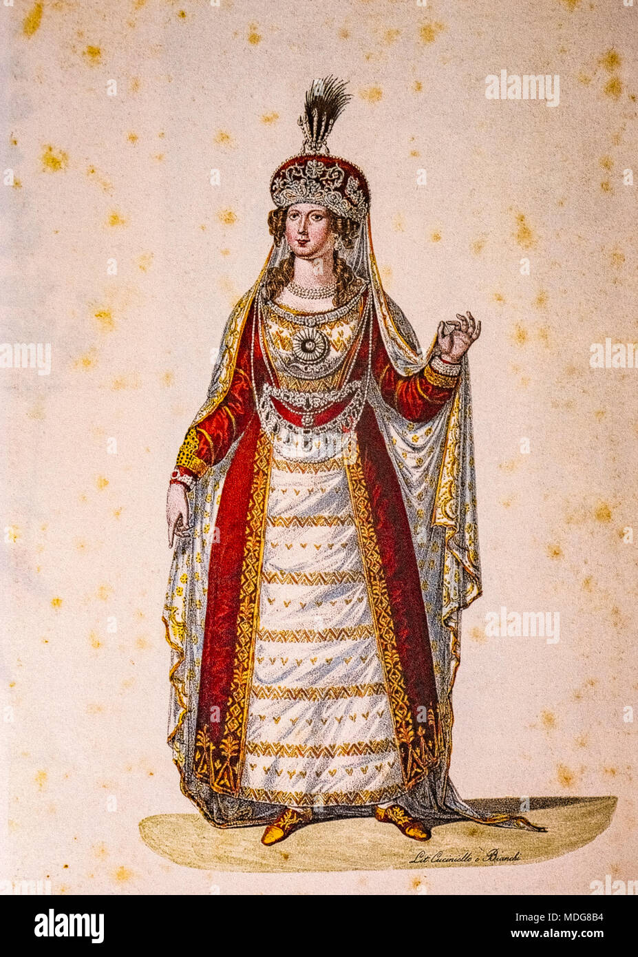 drawings for Real Masquerade at the Teatro San Carlo of Naples in 1827 ...