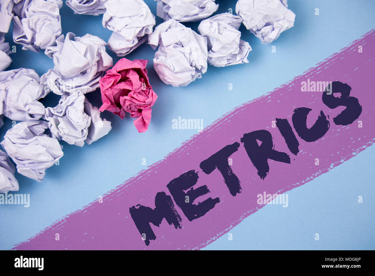 Word writing text Metrics. Business concept for Method of measuring ...