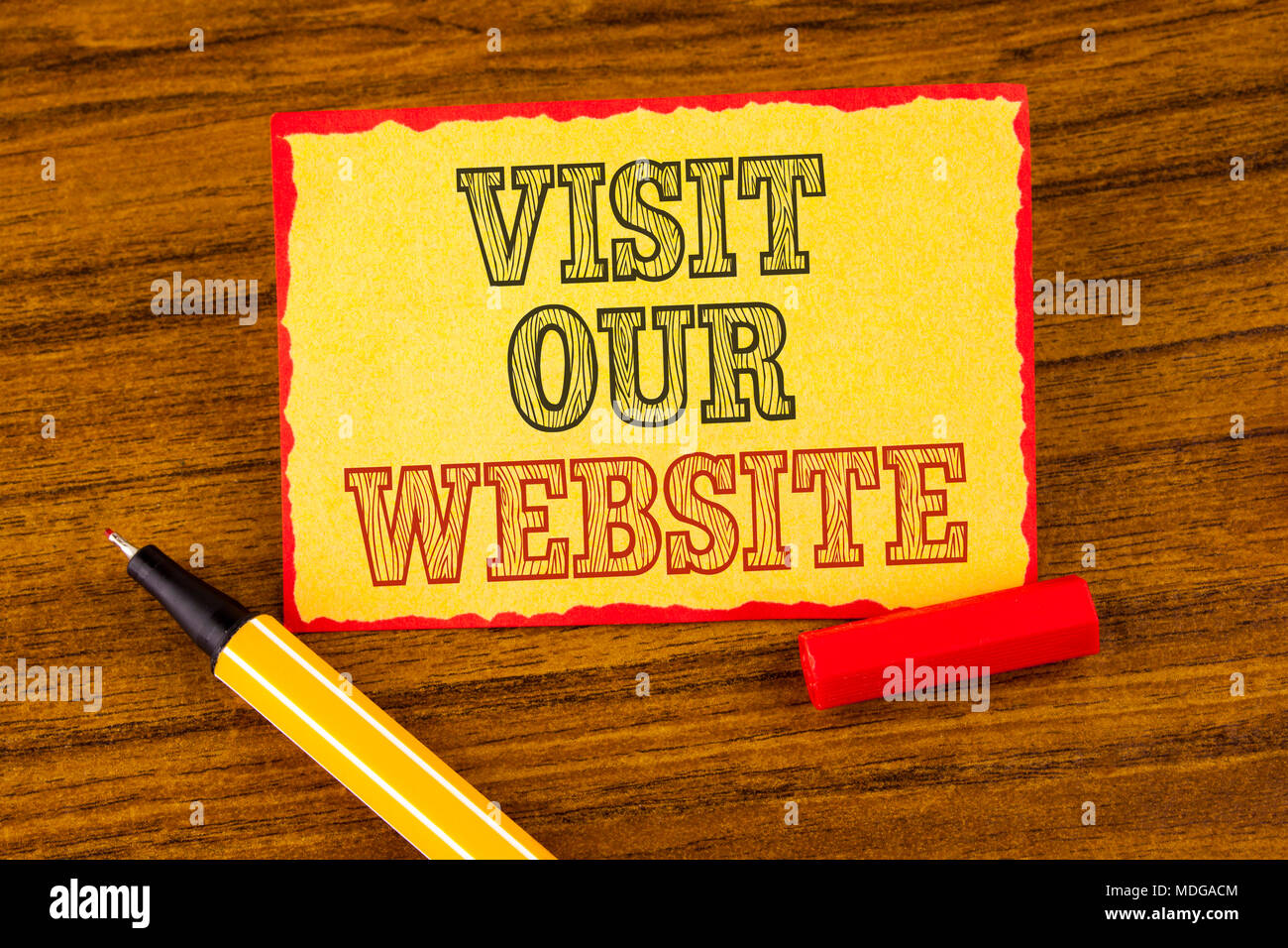 Writing note showing Visit Our Website. Business photo showcasing ...