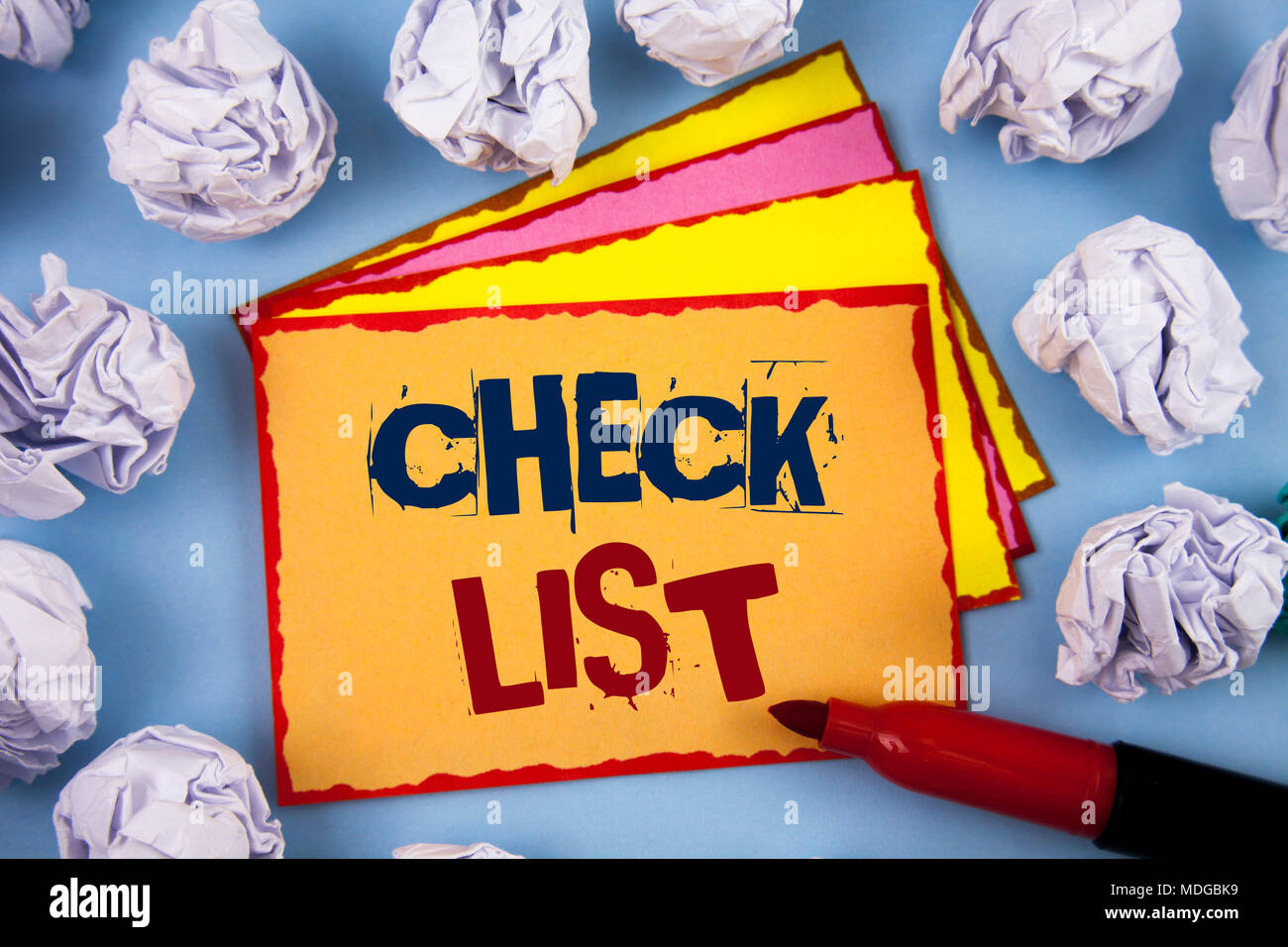 Word writing text Check List. Business concept for Items required ...