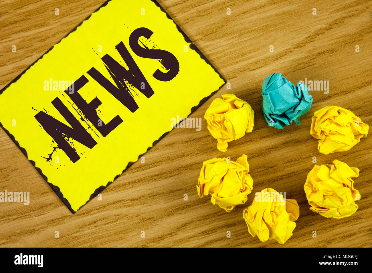 Handwriting text News. Concept meaning Report of recent events ...
