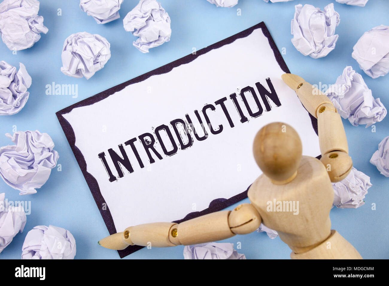 Handwriting text writing Introduction. Concept meaning First part of a ...