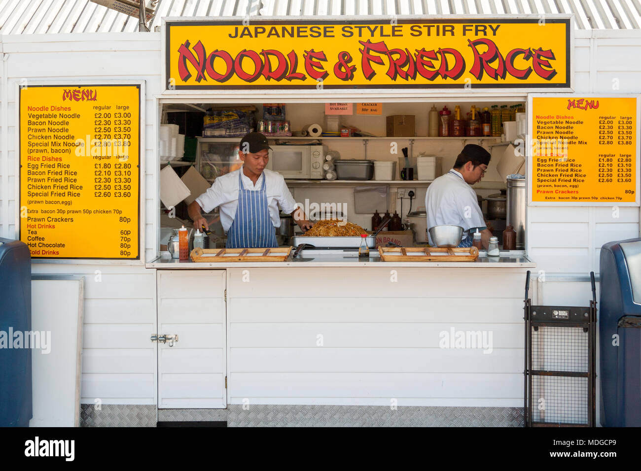 Noodles and Fried Rice stall Stock Photo - Alamy