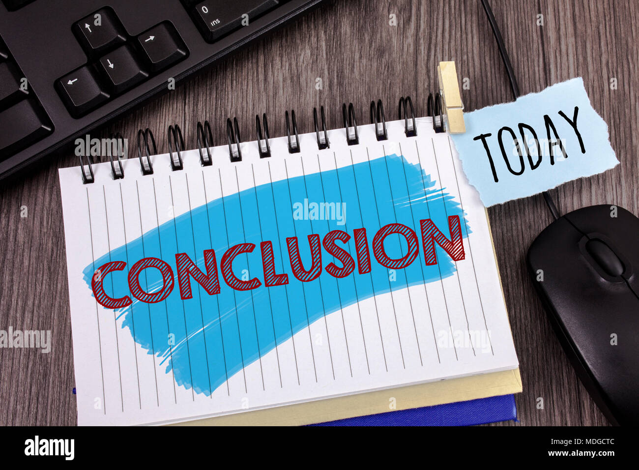 Text sign showing Conclusion. Conceptual photo Results analysis Final ...