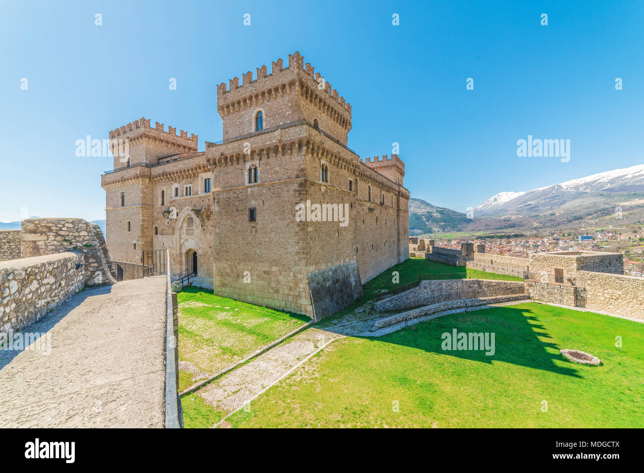 Celano, Italy - A mountain town in province of L'Aquila, Abruzzo region ...