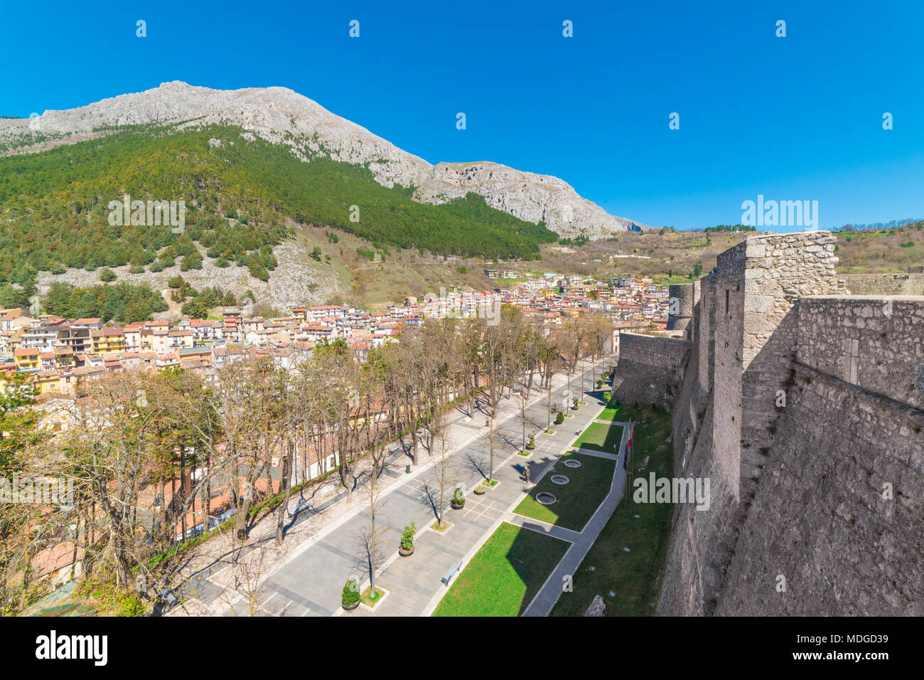 Celano, Italy - A mountain town in province of L'Aquila, Abruzzo region ...