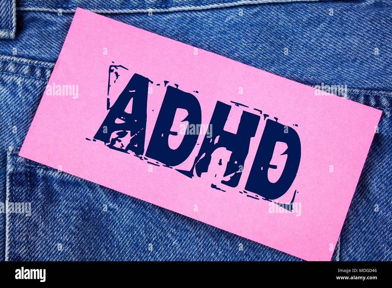 Handwriting text Adhd. Concept meaning Learning made easier for ...