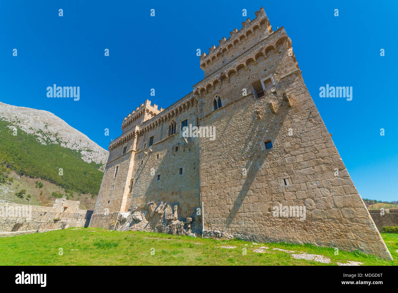 Celano, Italy - A mountain town in province of L'Aquila, Abruzzo region ...