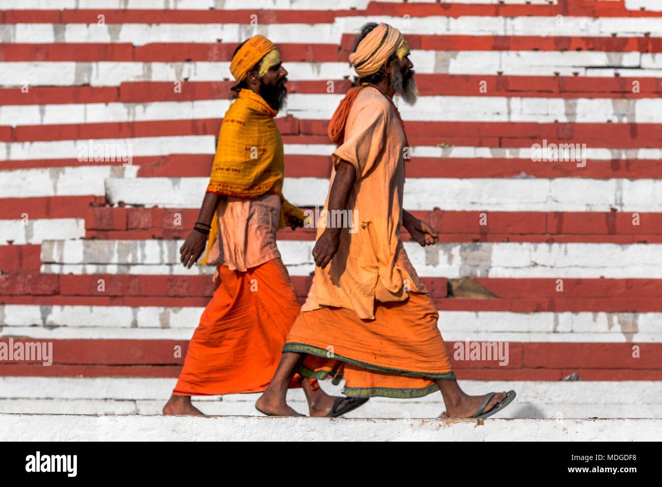 Bagwa Baba on Indian style Stock Photo - Alamy