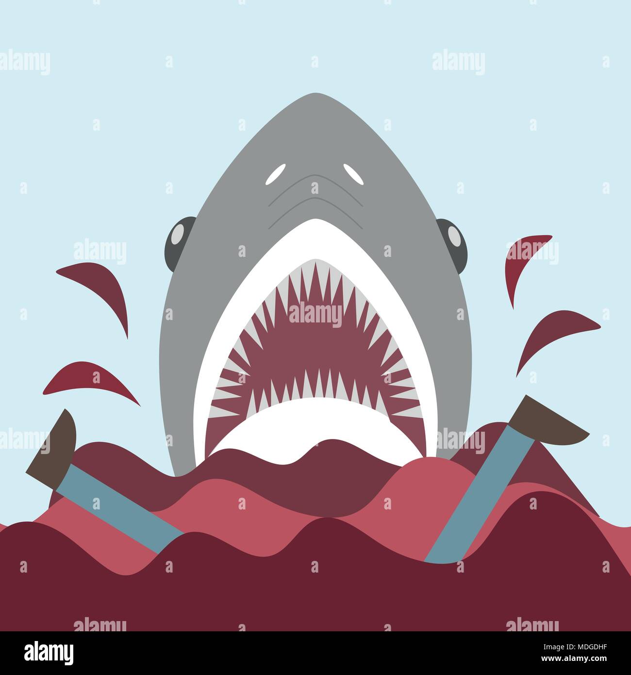 Blood ocean Stock Vector Images - Alamy