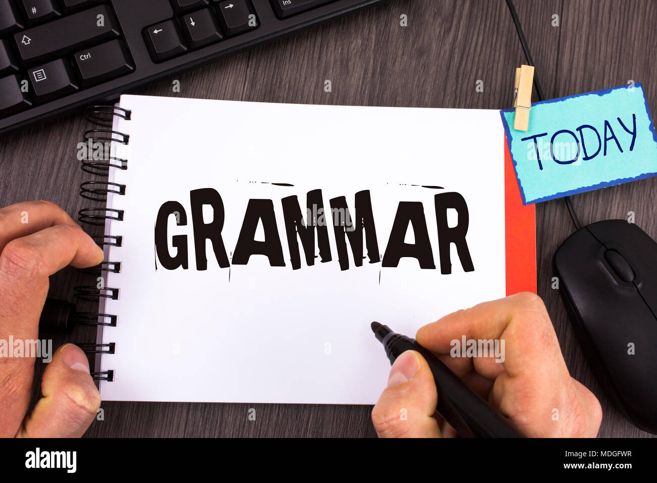 Handwriting text Grammar. Concept meaning System and Structure of a ...