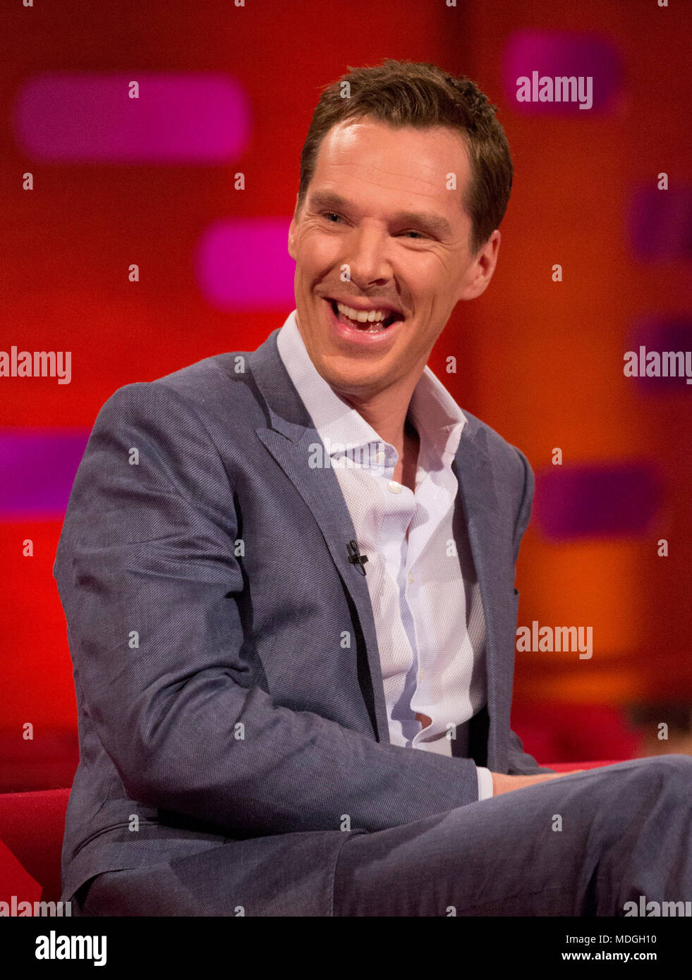 Benedict Cumberbatch during the filming of the Graham Norton Show at ...
