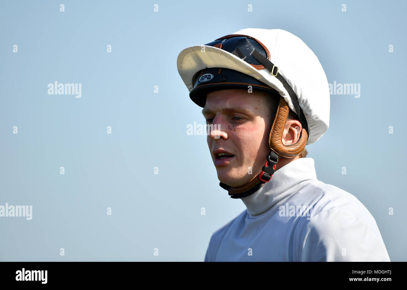 Jockey David Probert during day three of The Bet365 Craven Meeting at ...