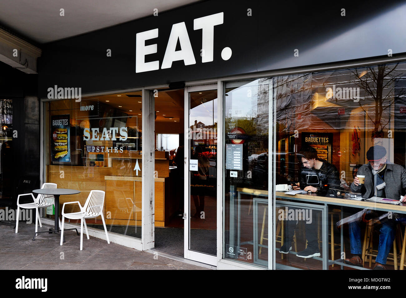 Restaurant EAT - London - England Stock Photo - Alamy