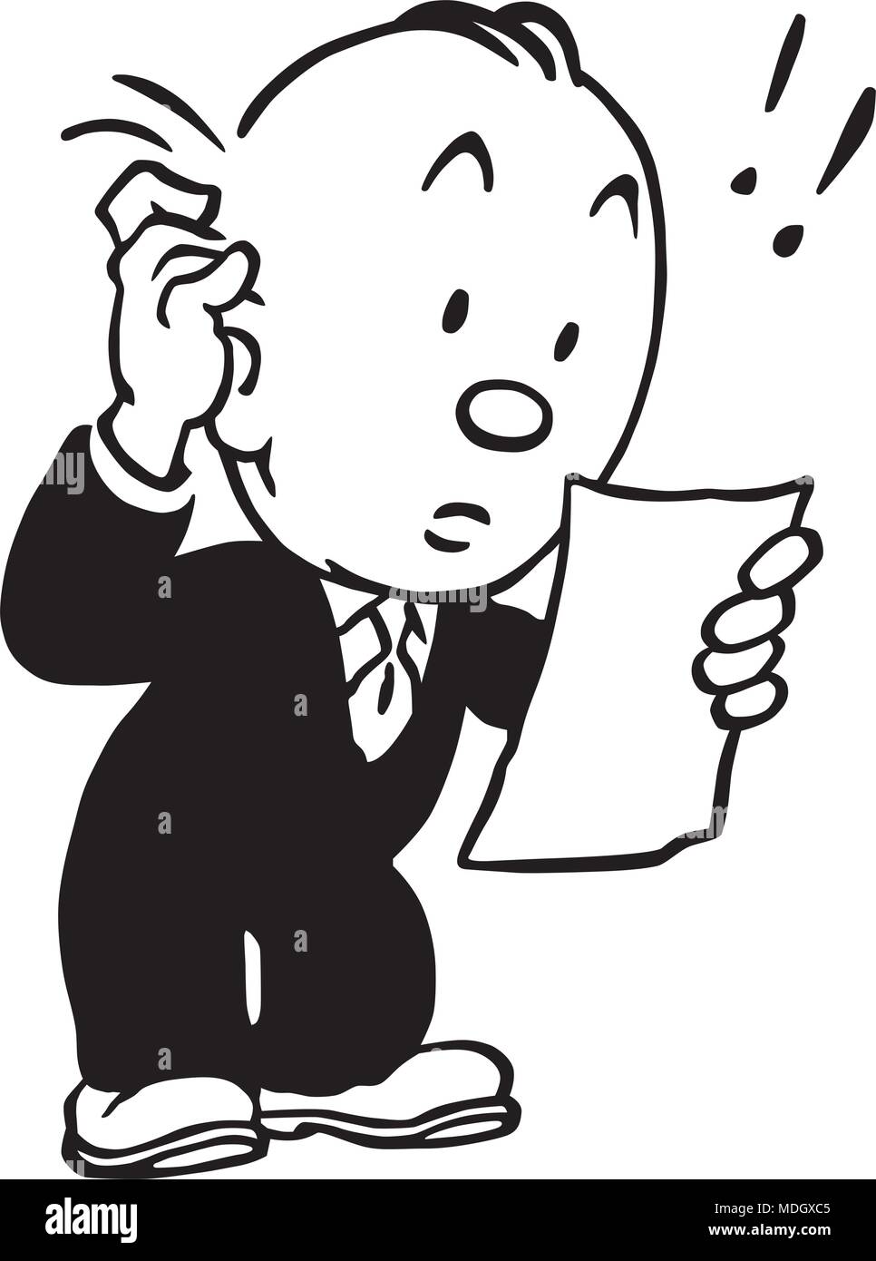 Big Bill - Retro Clipart Illustration Stock Vector Image & Art - Alamy