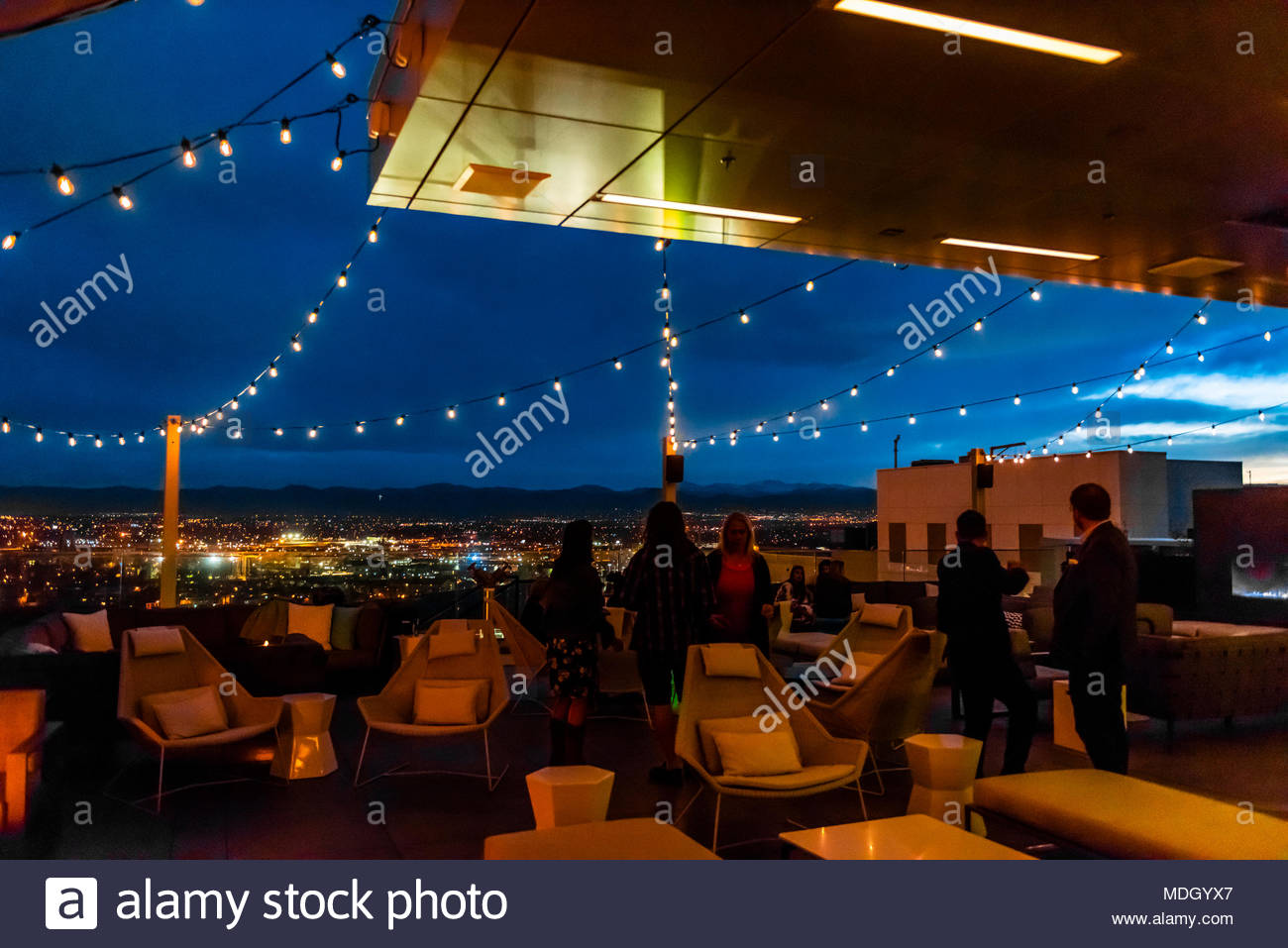 Denver Skyline And Mountains High Resolution Stock Photography and ...