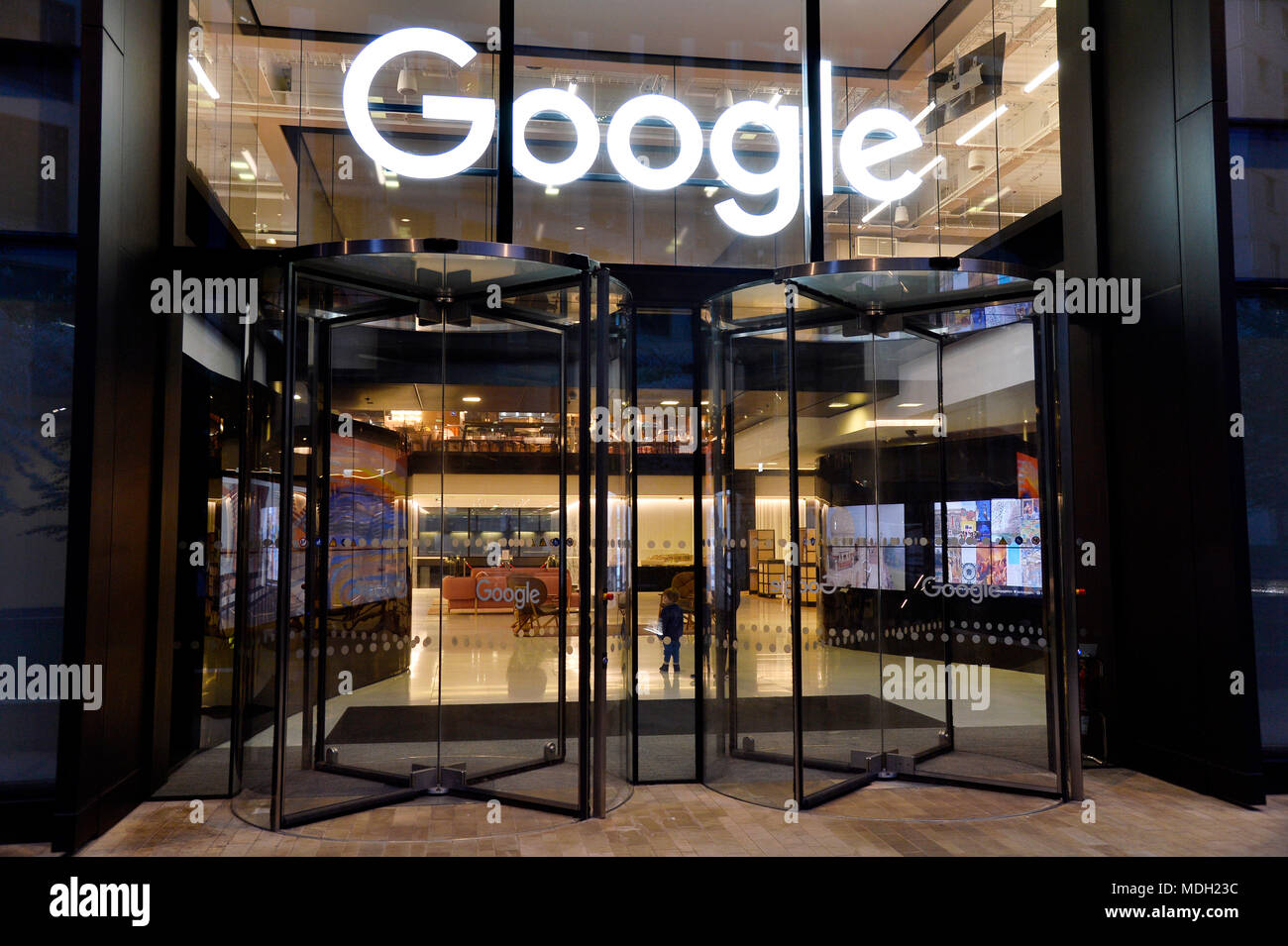Google office in London - London - England Stock Photo - Alamy