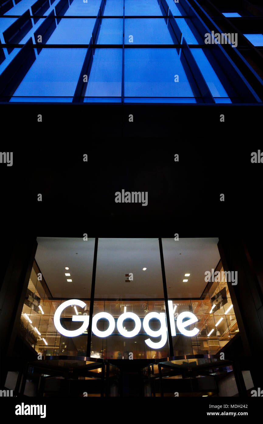 Google office in London - London - England Stock Photo - Alamy