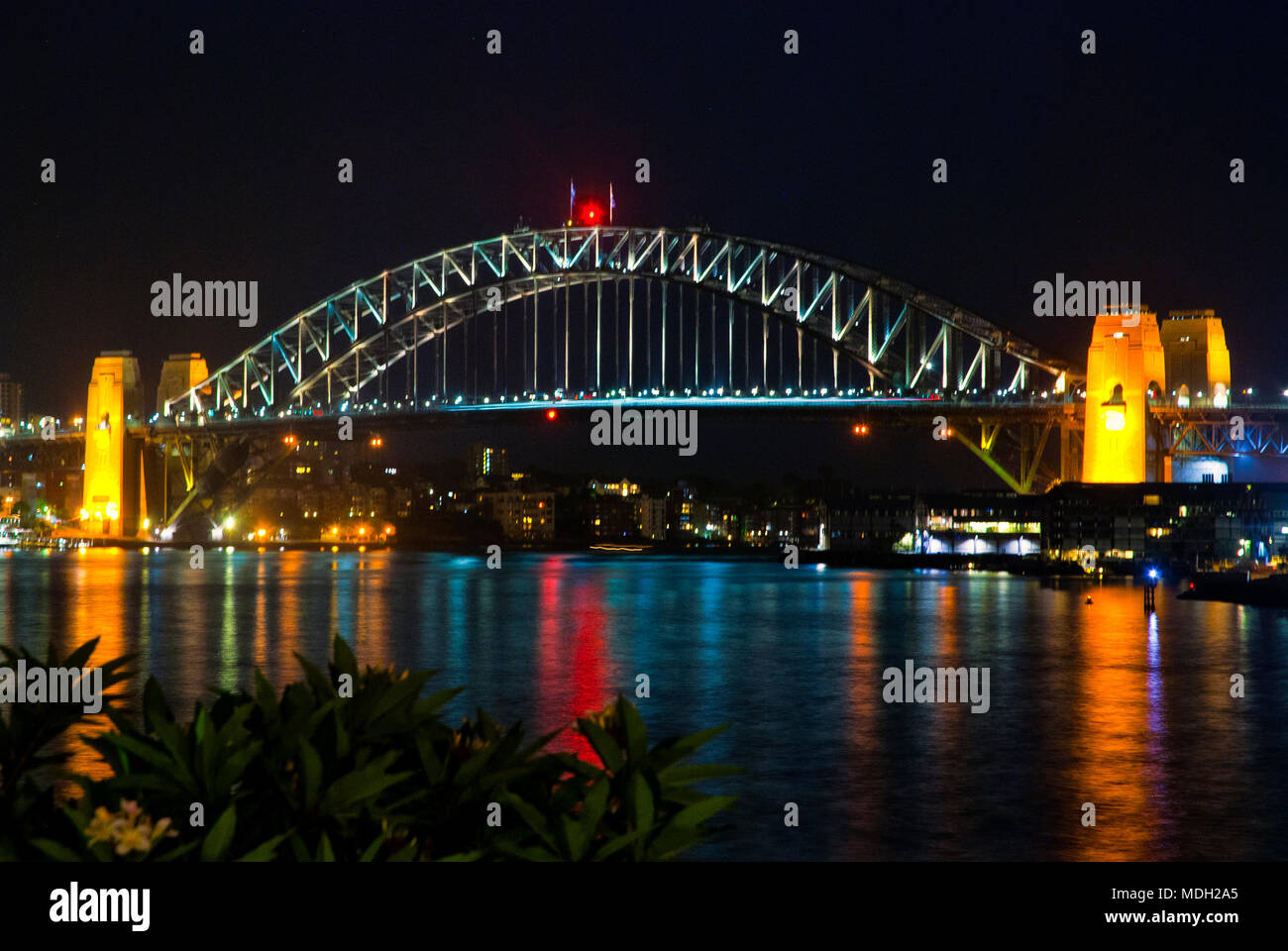 Harbour bridge in the night ,Sydney Australia Stock Photo - Alamy