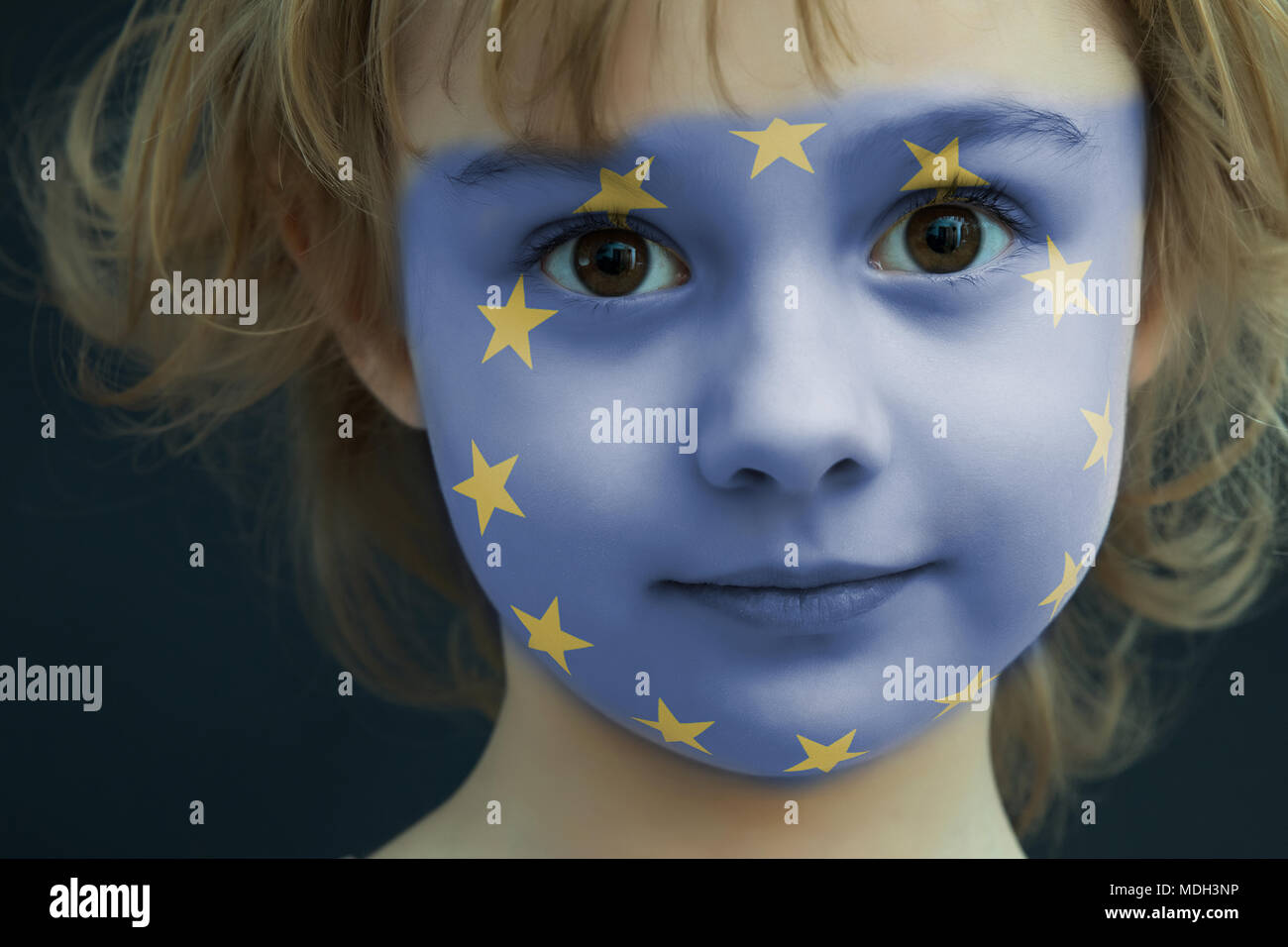 European child face hi-res stock photography and images - Alamy