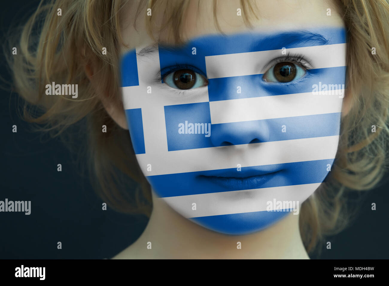 Football greece flag hi-res stock photography and images - Alamy