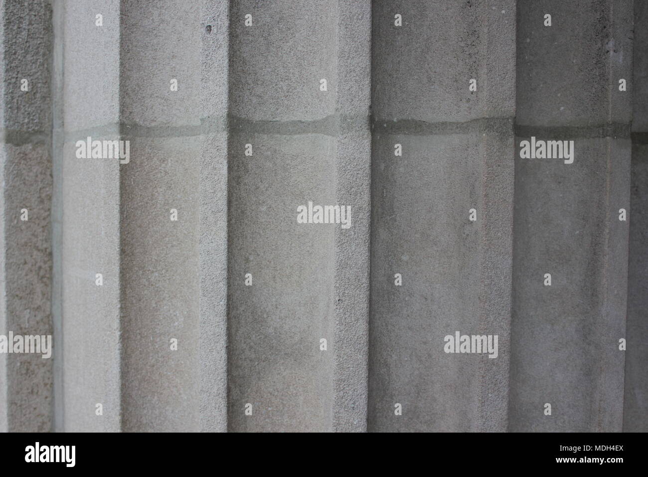 Close-up view of the flutes of a column Stock Photo - Alamy