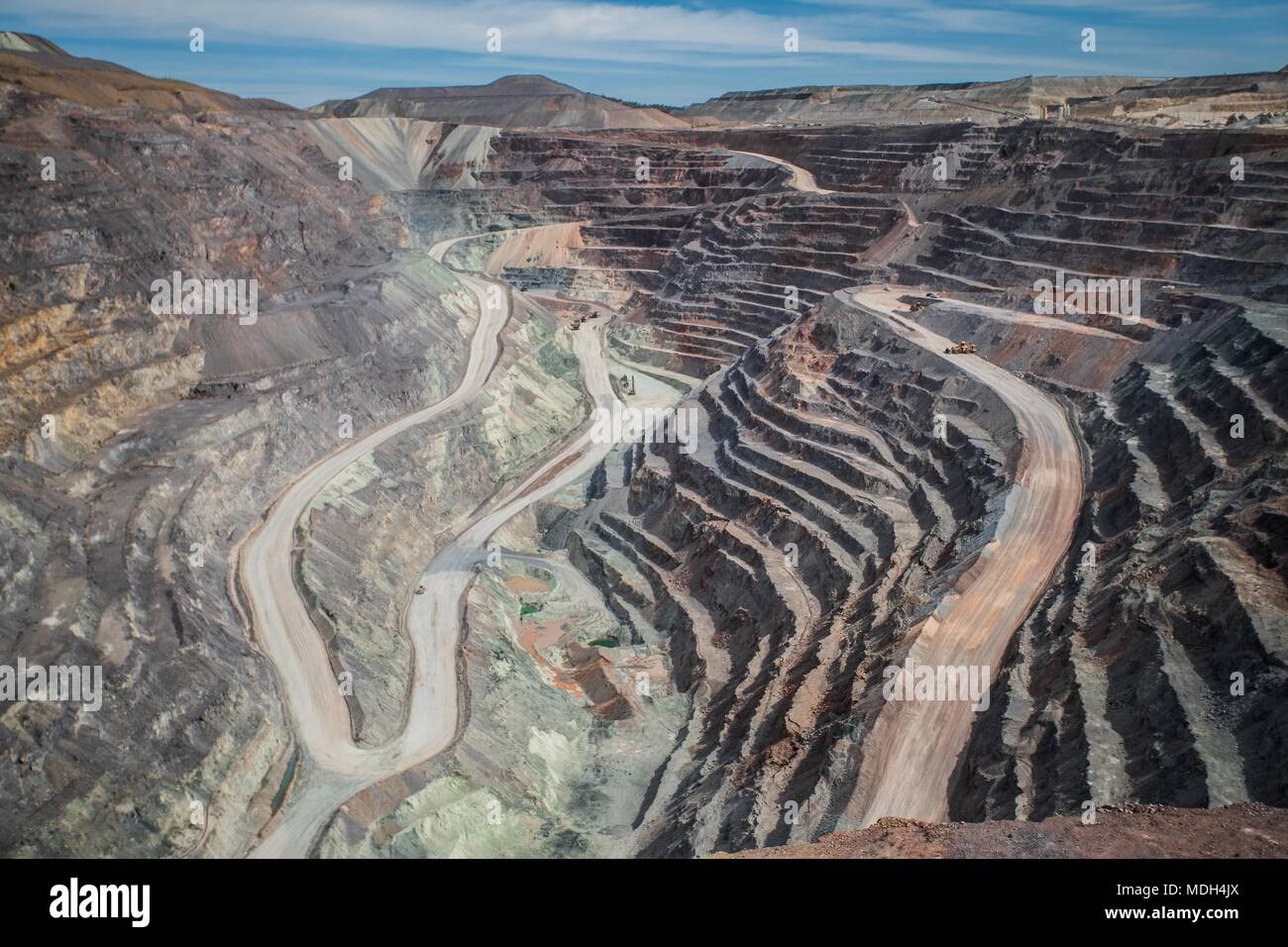 block of the gold mine, El Chanate, which is part of the Alamos Gold ...